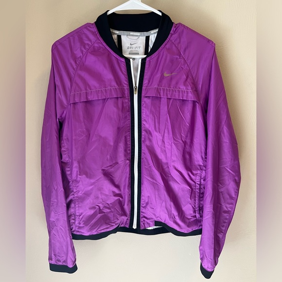 Nike | Jackets & Coats | Nike Purple Windbreaker Jacket L | Poshmark